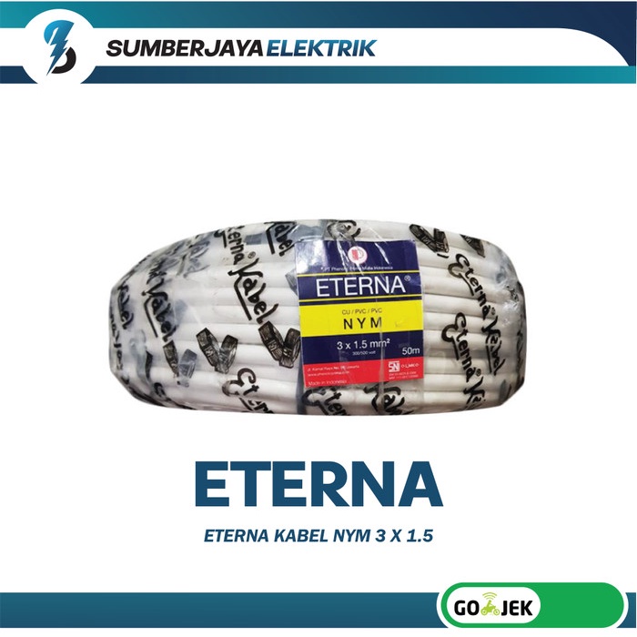 Jual Kabel listrik Eterna NYM 3x1.5 50m Roll | Shopee Indonesia
