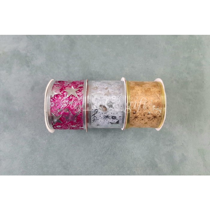 Jual Pita Organdi; Mix Motif; Lebar 5 cm; Panjang 10 Yard | Shopee ...