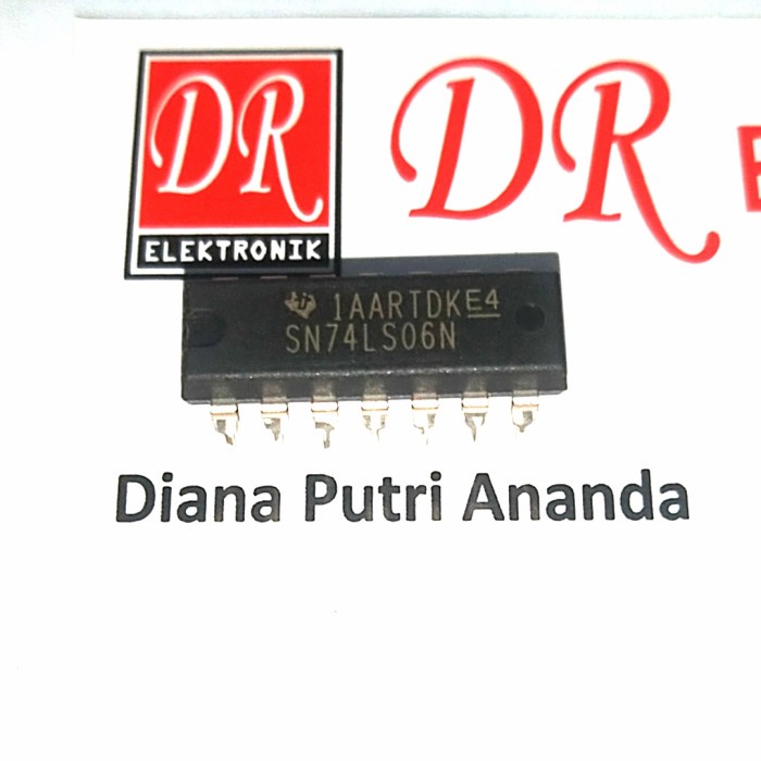 Jual IC 7406 CD7406 Integrated Circuit TTL SN74HC06N DIP 74HC06 NAND ...