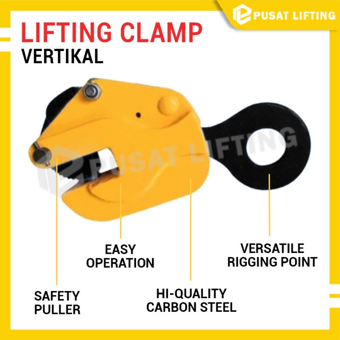 Jual lifting Clamp Hook Vertikal 1 2 3 4 5 TON Alat Angkat Penjepit ...