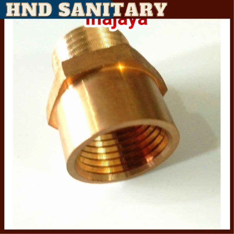 Jual HNDsanitary Sambungan Keran 1/2 inc Nepel Sok Kran Kuningan Drat Luar Dalam Pengrajin Tegal ...