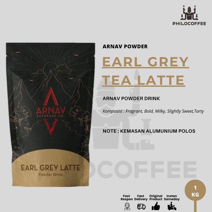 Jual Arnav Powder Earl Grey Tea Latte Flavour 1 Kg | Bubuk Minuman ...