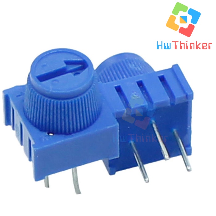 Jual Potensio Potensiometer 10K Trimpot 3386P Plug-in Cap Knob Knop Top Adjustment | Shopee ...