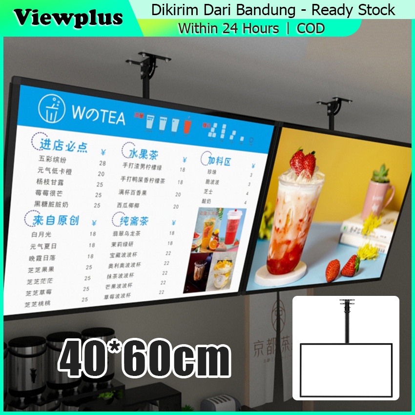 Jual LED Cafe Menu Board Display 40x60Cm LED Signboard | Light Board ...