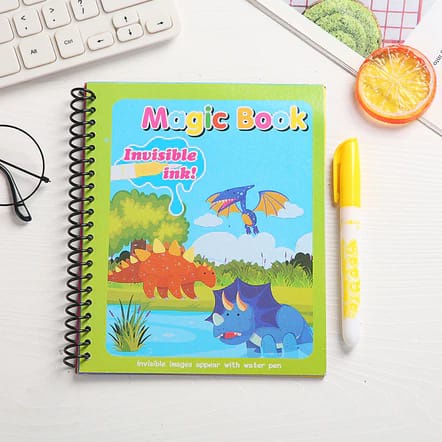 Jual Buku Anak Mewarnai Magic Book Invisible Ink Gambar Sihir Spidol ...