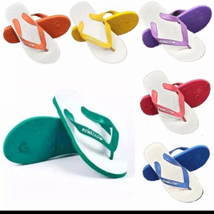 Jual SANDAL SENDAL JEPIT ( ALAS PUTIH KLASIK ORIGINAL) SWALLOW GROSIR ...