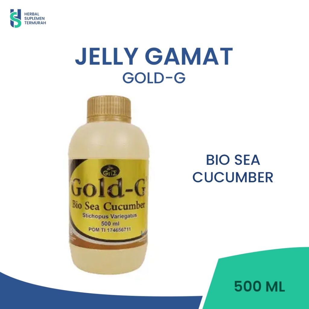 Jual Gold G Gamat 500ml - 100% Original Jelly Gamat Teripang | Golden ...