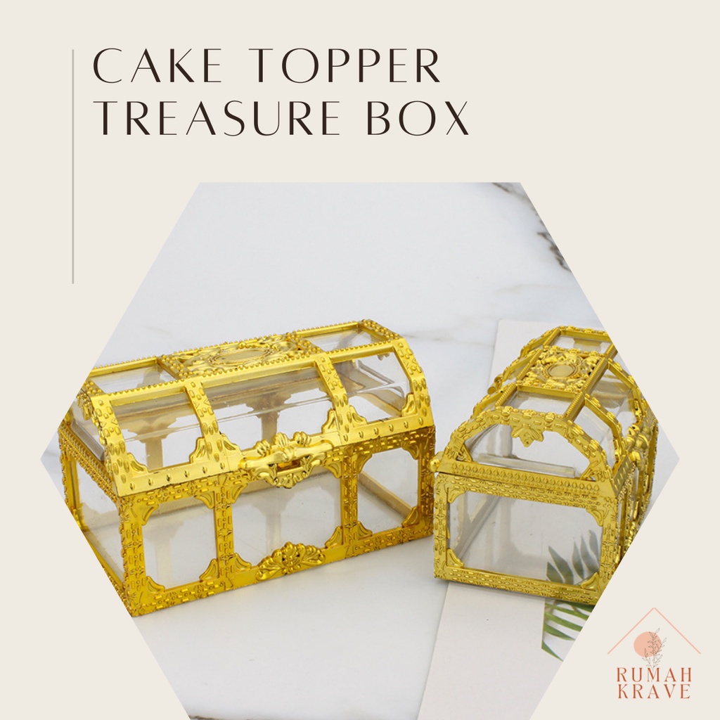 Jual RUMAH KRAVE - Cake Topper Treasure Box Kotak Harta Karun Hiasan ...