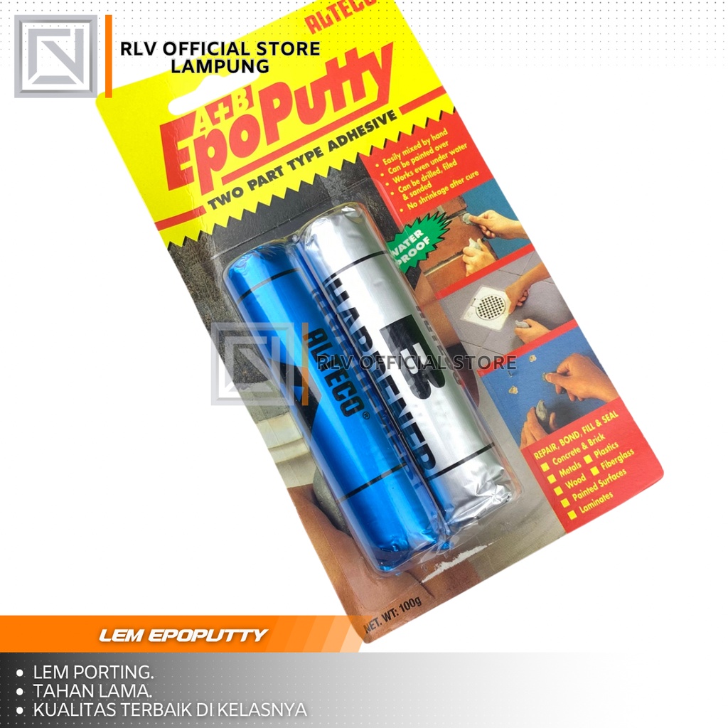 Jual LEM EPO PUTTY ALTECO | LEM PORTING 100 GRAM SERBA GUNA / LEM KAPAL ...