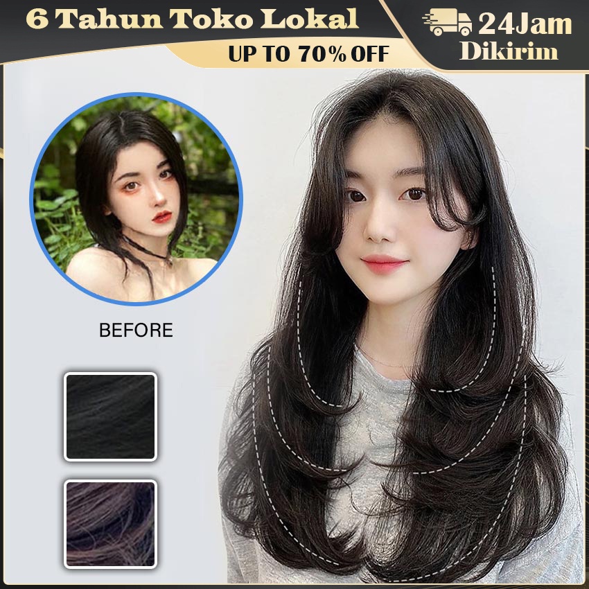 Jual Hair Clip Big Layer / Hair Clip Korea EX19 / Hair Clip Natural ...