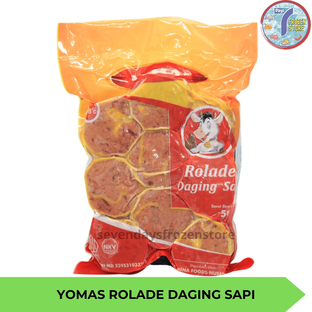 Jual Rolade Sapi Yomas Frozen Beku Halal Kemasan 500 Gr | Shopee Indonesia
