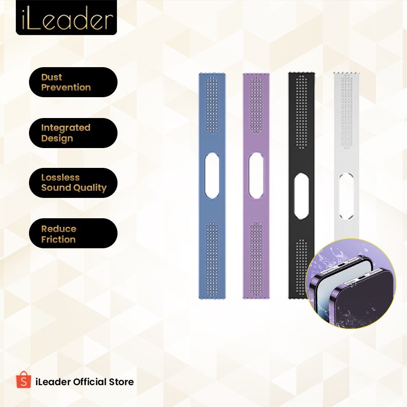 Jual iLeader Stiker Anti Debu Penutup Speaker for iPhone 12 13 14 15 ...