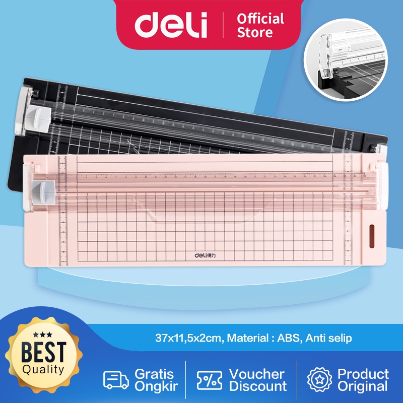 Jual Pemotong Kertas Deli / Paper Trimmer Portable A4 A5 - 14251 ...
