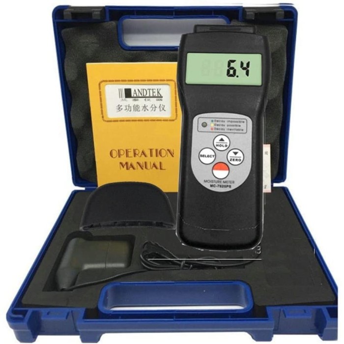 Jual Moisture Meter MC-7825PS Wood Concrete Soil Landtek MC7825PS ...
