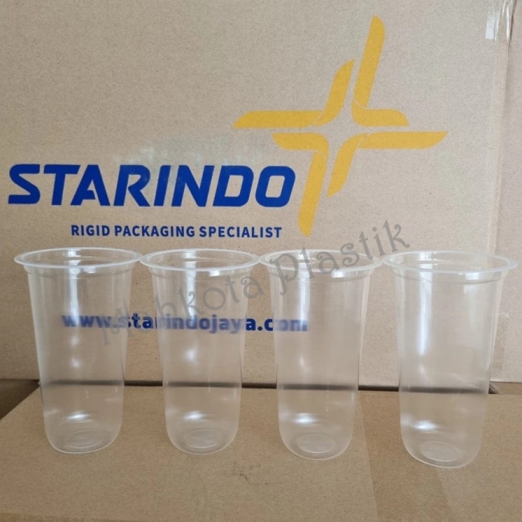 Jual Gelas Plastik Starindo Oval 22oz isi 50pcs | Shopee Indonesia