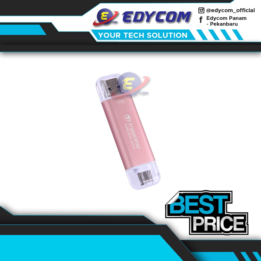 Jual Transcend SSD Portable ESD310 512GB 1TB USB 3.2 Type C - PINK ...