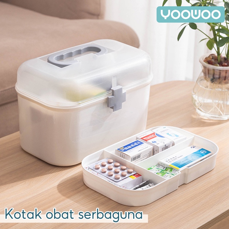 Jual YooWoo Kotak Obat / Penyimpanan Serbaguna / Medicine box / Storage ...