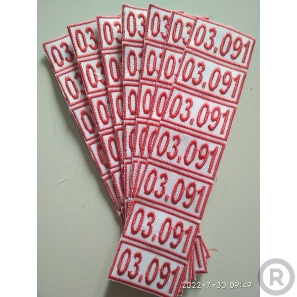 Jual Bordir Nomor Gudep Gerakan Pramuka (min pcs) Bordir Nama Dada ...