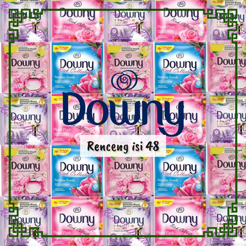 Jual Downy Pewangi Pelembut Pakaian Renceng Isi 48 Sachet M01 | Shopee ...