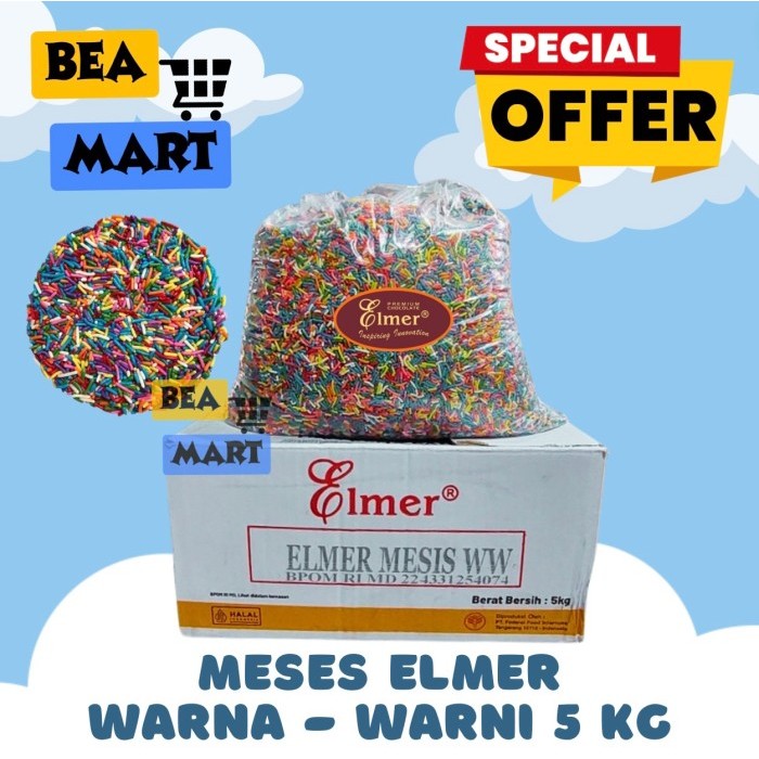 Jual Meses Elmer Warna Warni 5kg | Repack Mesis Meises Rainbow Kemasan ...