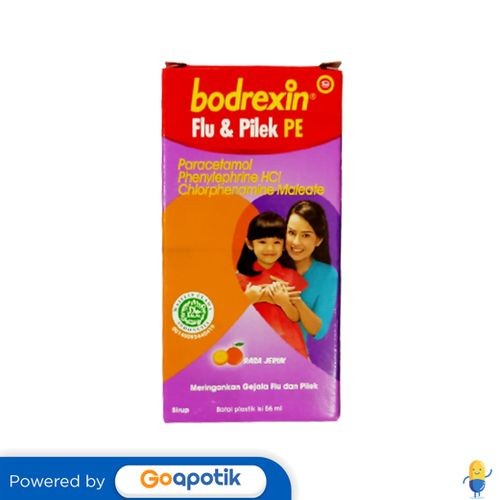 Jual Bodrexin Flu & Pilek Pe Syrup Rasa Jeruk 56 Ml | Shopee Indonesia