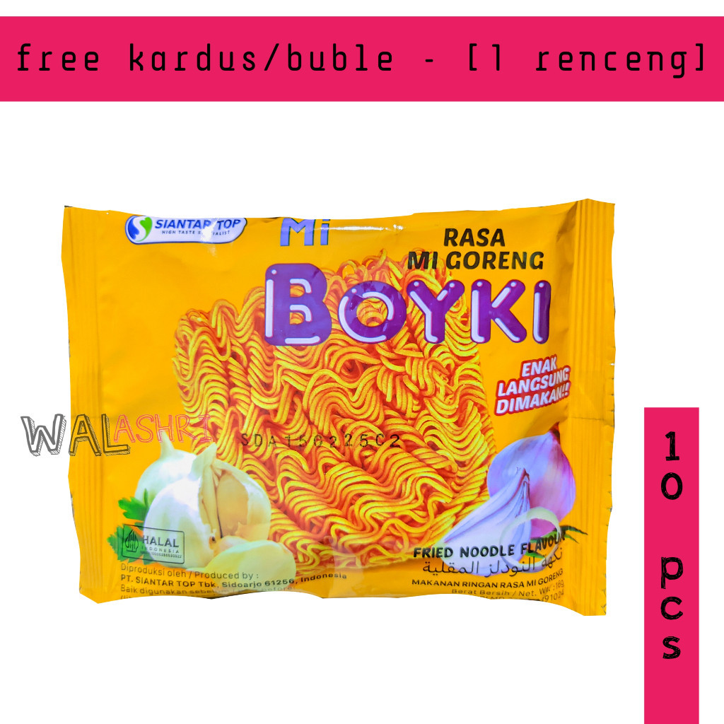 Jual SS SNACK Boyki Rasa Mi Goreng 16gr Snack Mie 1 RENCENG ISI 10 ...