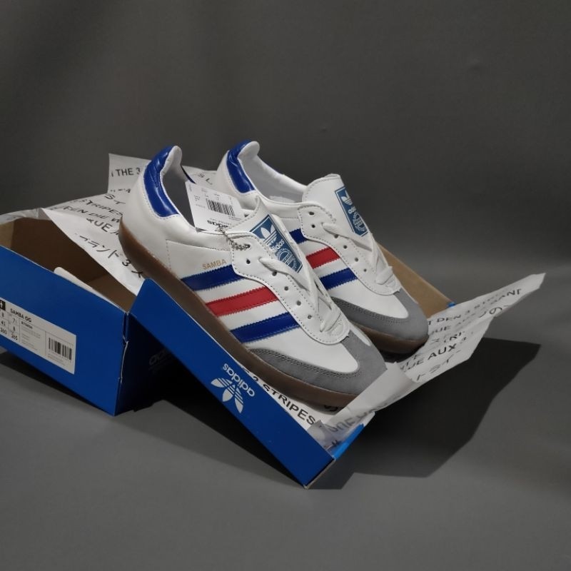 Jual sepatu samba og FTWWHITE/FRANCE sepatu casual white france ...