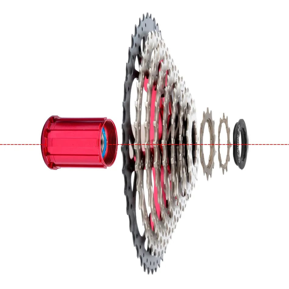 Jual SUNSHINE Sprocket Cassette Gear Gir 9 Speed 11-46T Wide Ratio MTB ...