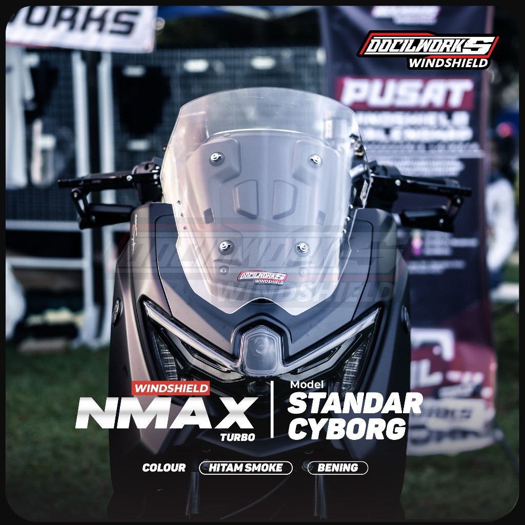Jual AIS09 Docilworks - Visor Windshield Standar Nmax TURBO CYBORG NEO ...