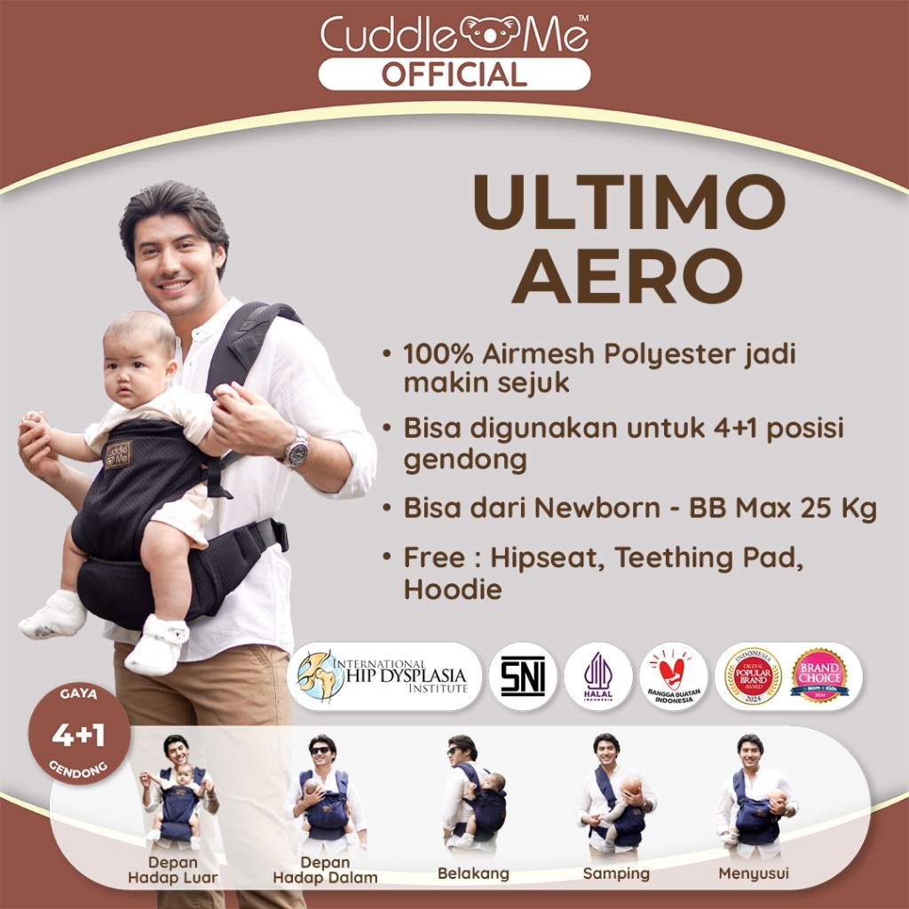 Jual CUDDLEME Ultimo Aero Gendongan Bayi SSC Newborn Suport M Shape ...