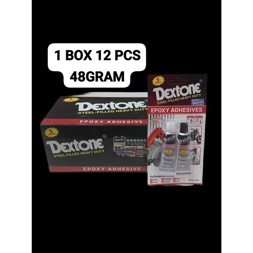 Jual PAKET USAHA 1 BOX lem dextone 5 MENIT 48GRAM 1 BOX isi 12 pcs lem ...