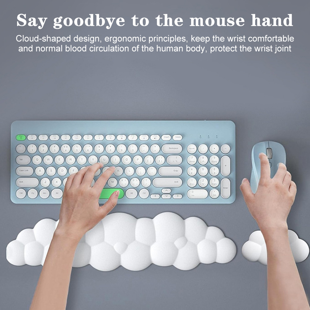 Jual Bantalan Pergelangan Tangan Keyboard Bentuk Awan dengan Busa ...