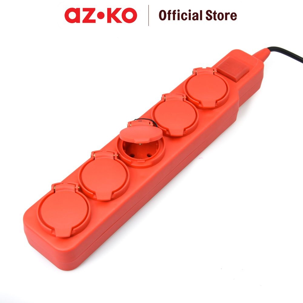 Jual Krisbow Stop Kontak 5 Soket - Merah Electric Socket Terminal ...