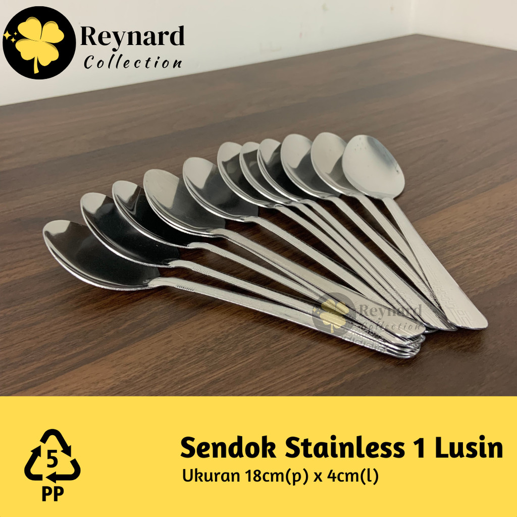 Jual Sendok Makan 1 Lusin Stainless Steel 1 Lusin 12pcs Sendok Makan ...