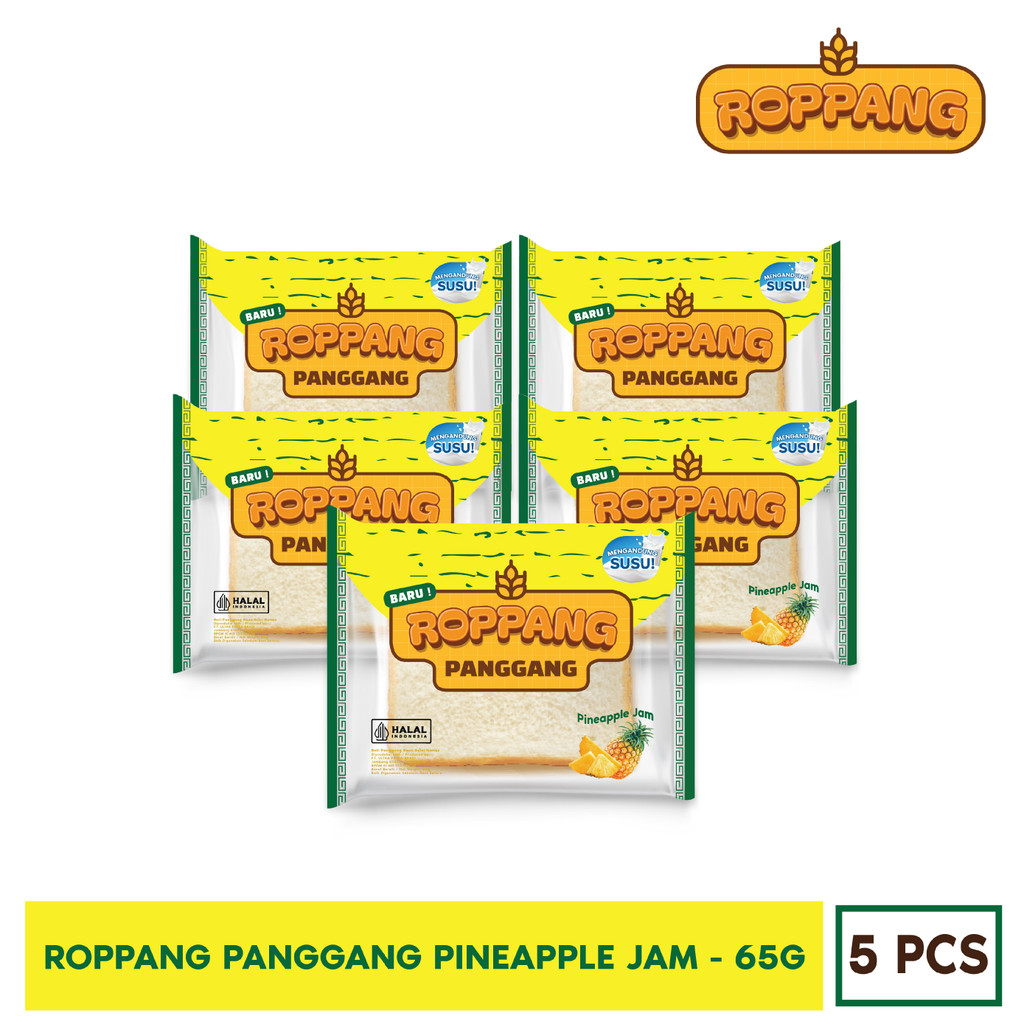 Jual ROPPANG Panggang Rasa Pineapple Jam - [Isi 5 Pcs] | Shopee Indonesia