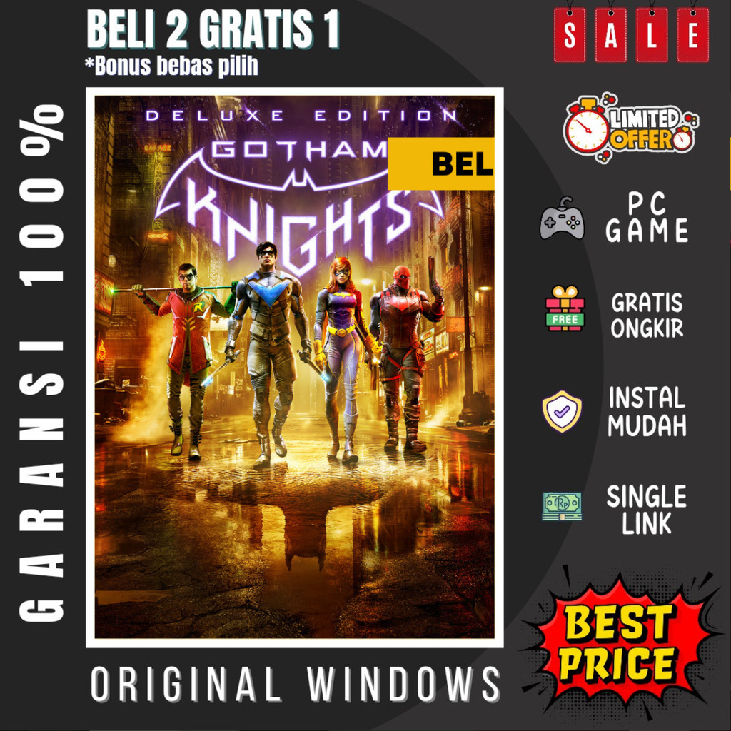 Jual GOTHAM KNIGHTS DELUXE EDITION - GAME PC - GAME LAPTOP - PC GAMES ...