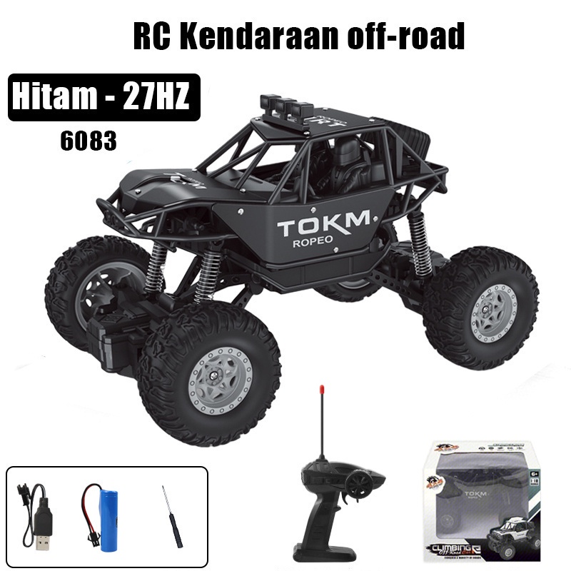 Jual 1:18 Mainan Mobil Remote Control Off-Road 2WD Powerful Alloy Climbing Car RC Rock Crawler ...