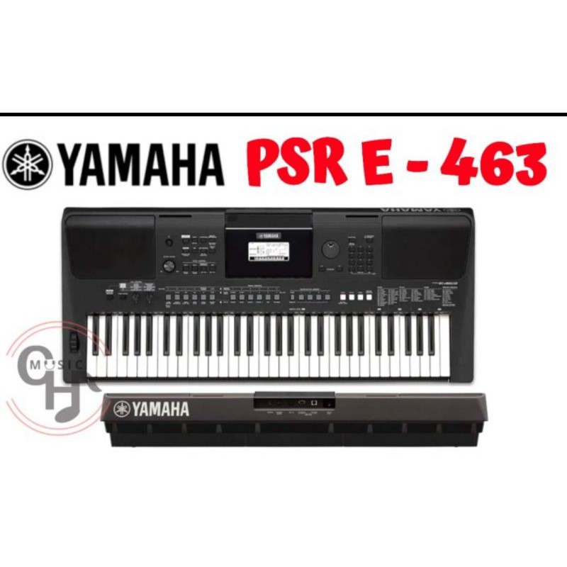 Jual keyboard Yamaha psr e 463 original garansi resmi free stand ...