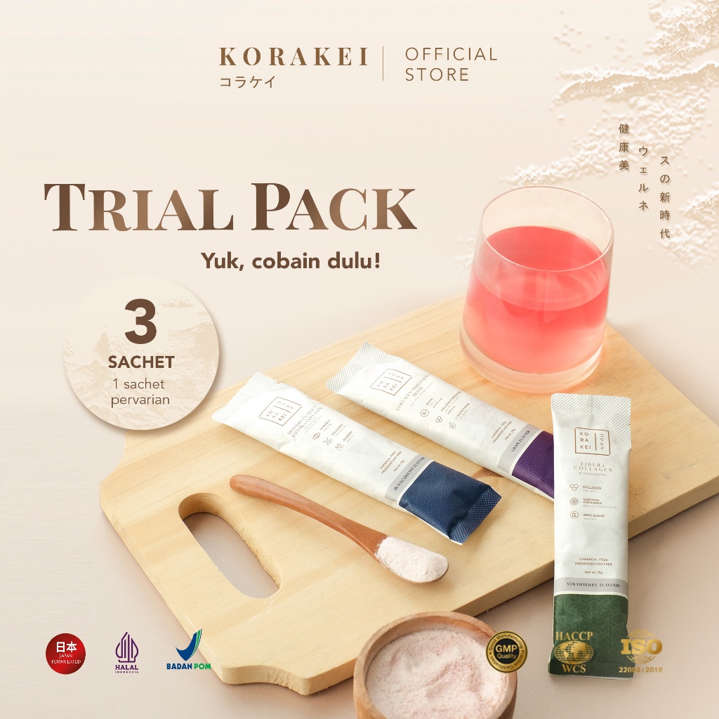Jual Korakei - Trial Pack Collagen Cobain Dulu Yuk ! | Shopee Indonesia