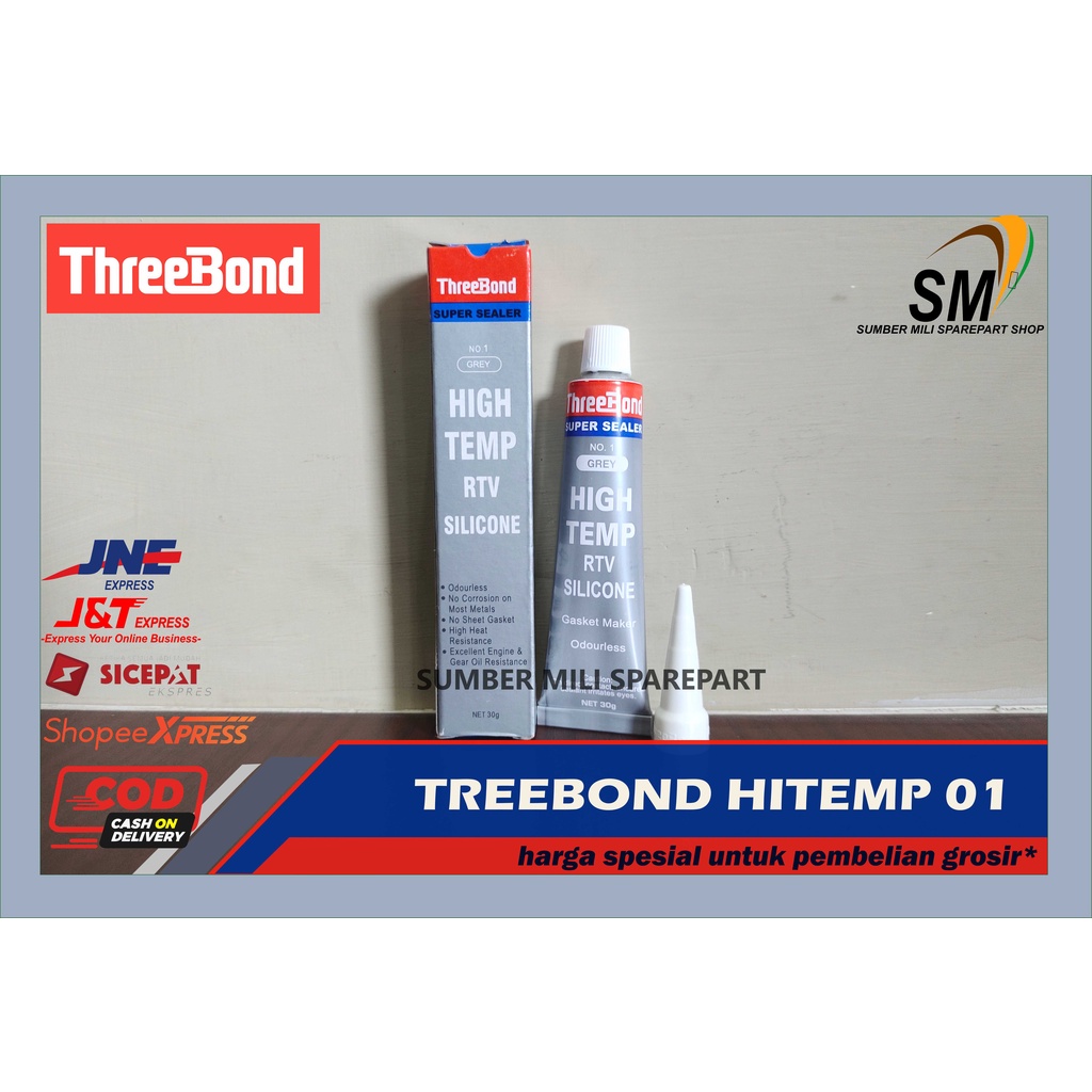 Jual LEM GASKET THREEBOND HI TEMP 01 35GR | Shopee Indonesia