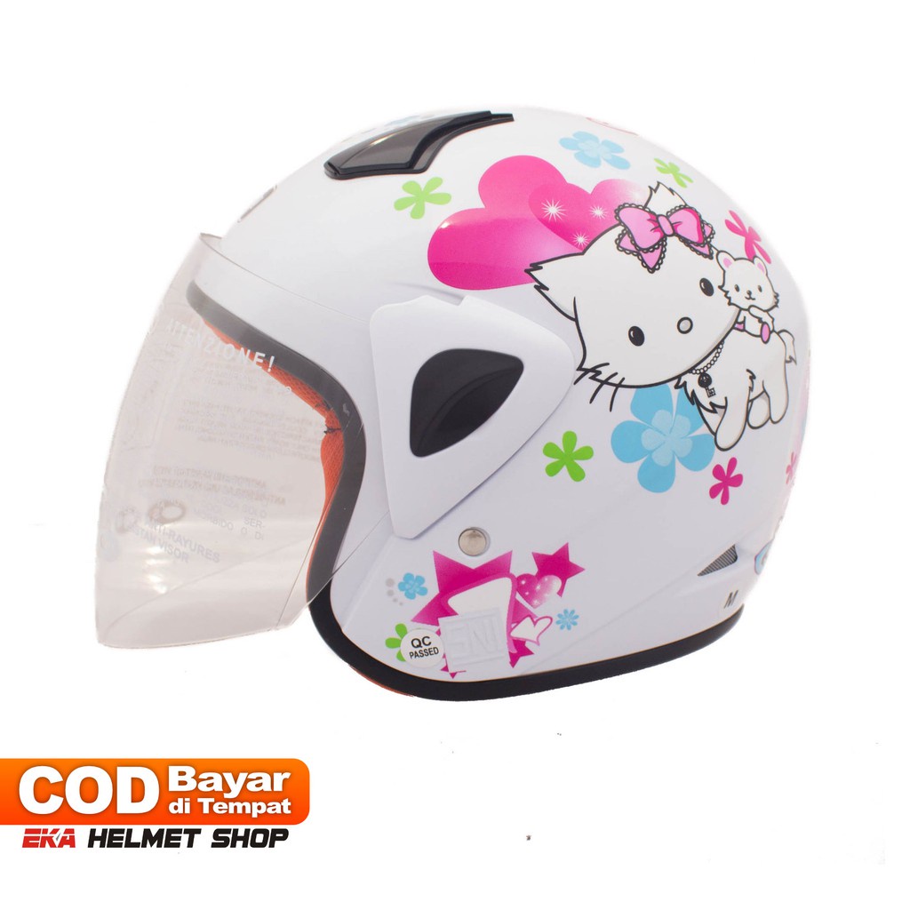 Jual Helm Motor Anak Laki Laki Perempuan SNI Helem Anak Cowok Cewek 5 6 ...