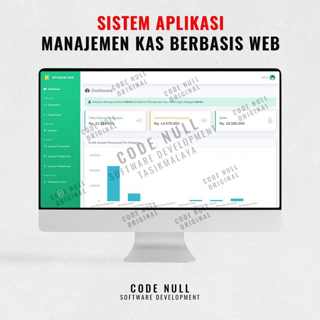 Jual Sistem Aplikasi Manajemen Kas Berbasis Web | Shopee Indonesia