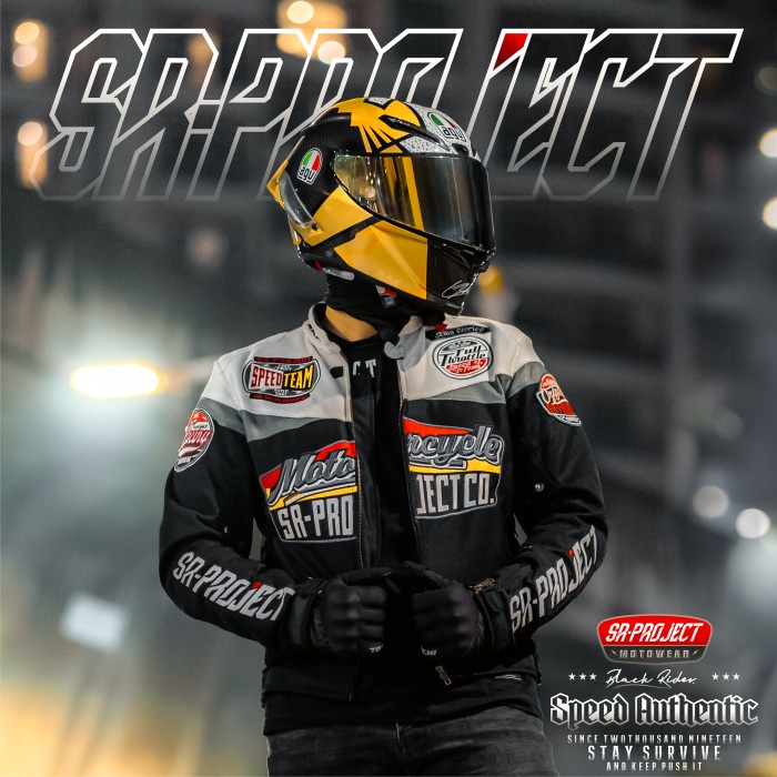 Jual JAKET MESH SR-PROJECT Racing Stories White - L, NON PROTECTOR ...