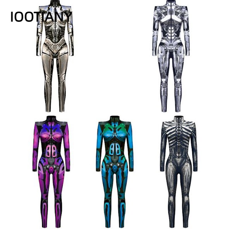 Jual PREORDER Futuristic Technology Halloween Cosplay Costume Women 3D ...
