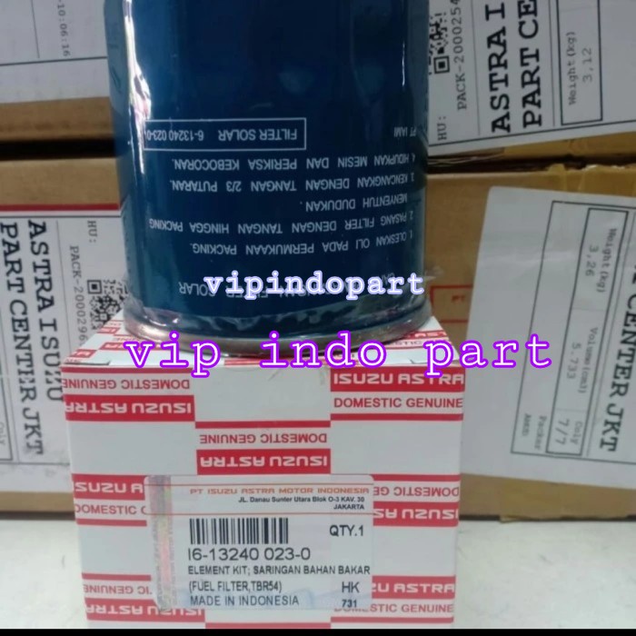 Jual FUEL FILTER SARINGAN SOLAR ISUZU PANTHER ELF ORIGINAL ISUZU ...