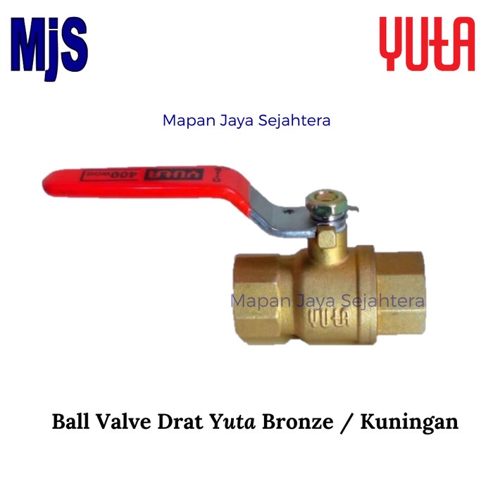 Jual Ball Valve Screw YUTA Dia. 1" / Kran Drat YUTA Kuningan (Bronze) | Shopee Indonesia