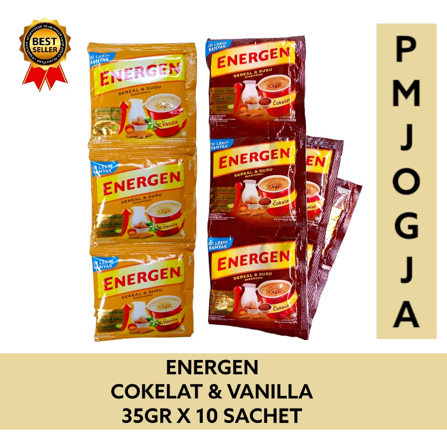 Jual Energen Minuman Sereal Oat Susu Cokelat Vanilla 35gr x 10 sachet ...