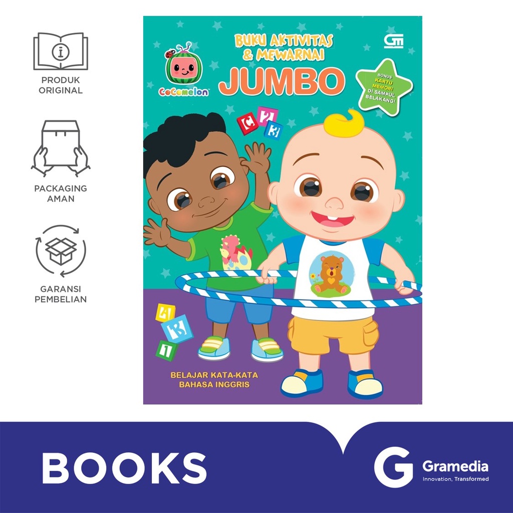 Jual CoComelon Buku Aktivitas dan Mewarnai Jumbo | Shopee Indonesia