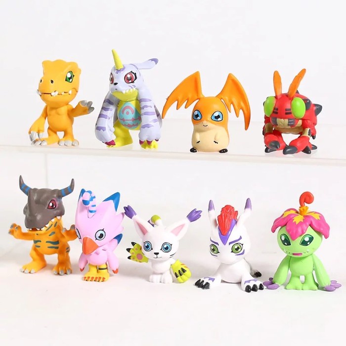 Jual ACTION FIGURE DIGIMON ADVENTURE SET 9 PCS TOPPER CAKE MAINAN ...