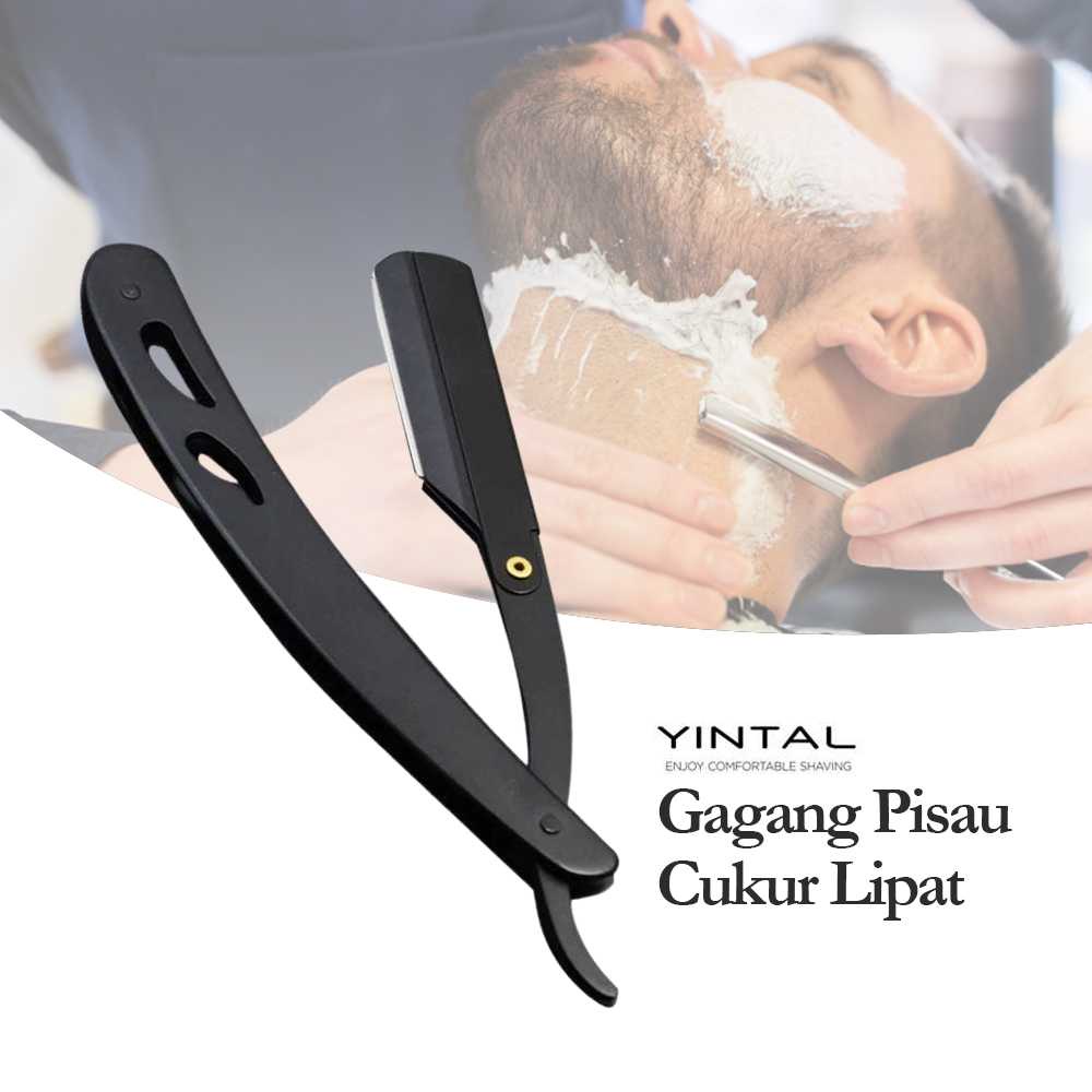 Jual YINTAL Gagang Pisau Cukur Lipat Barber Razor Shaving Knife - YT ...